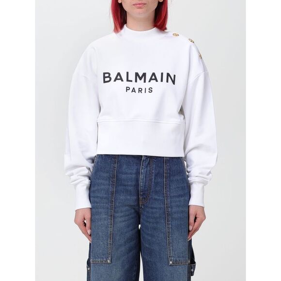 Balmain | Sweaters | Balmain Sweatshirt Woman White | Poshmark